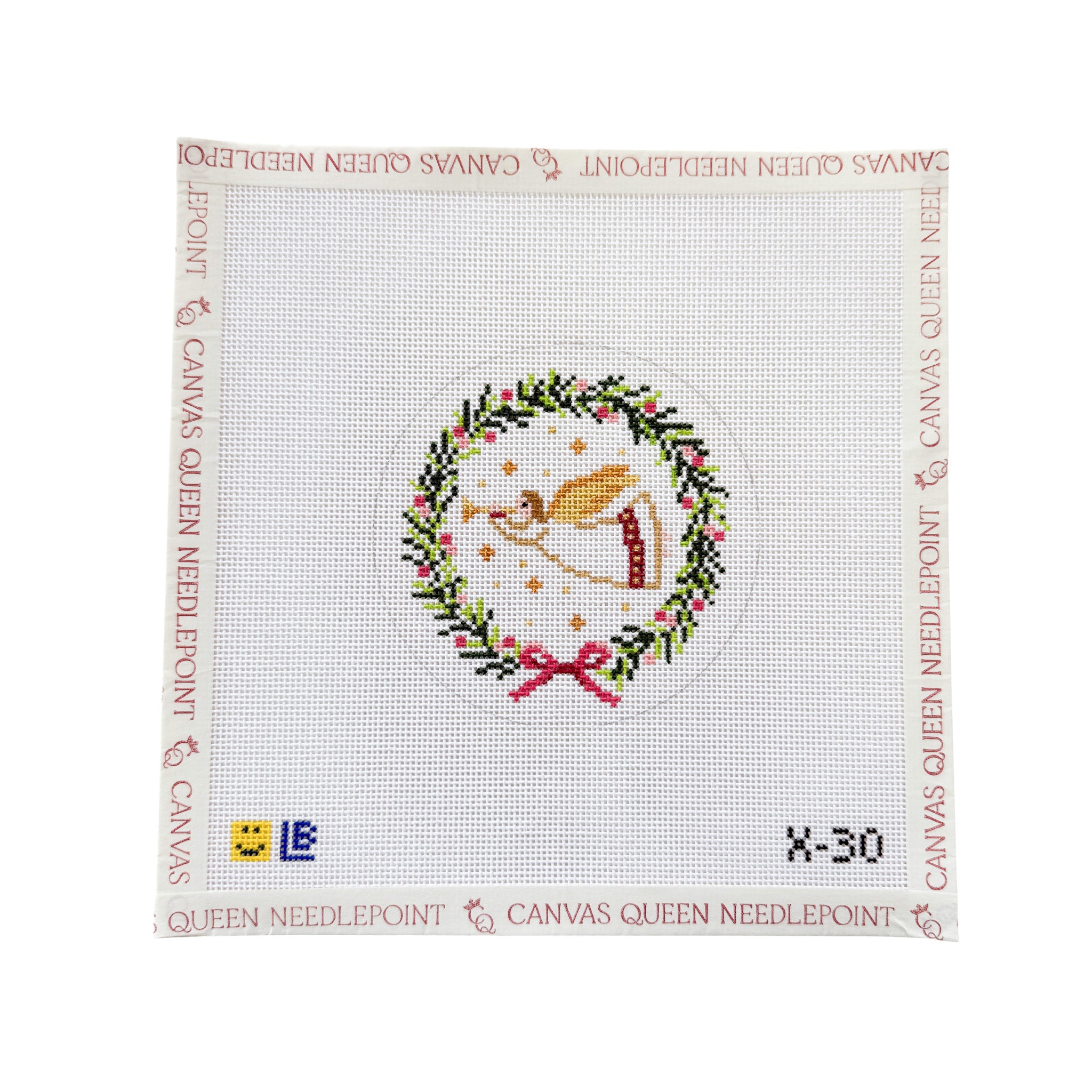 Angel with Horn – Canvas Queen Needlepoint
