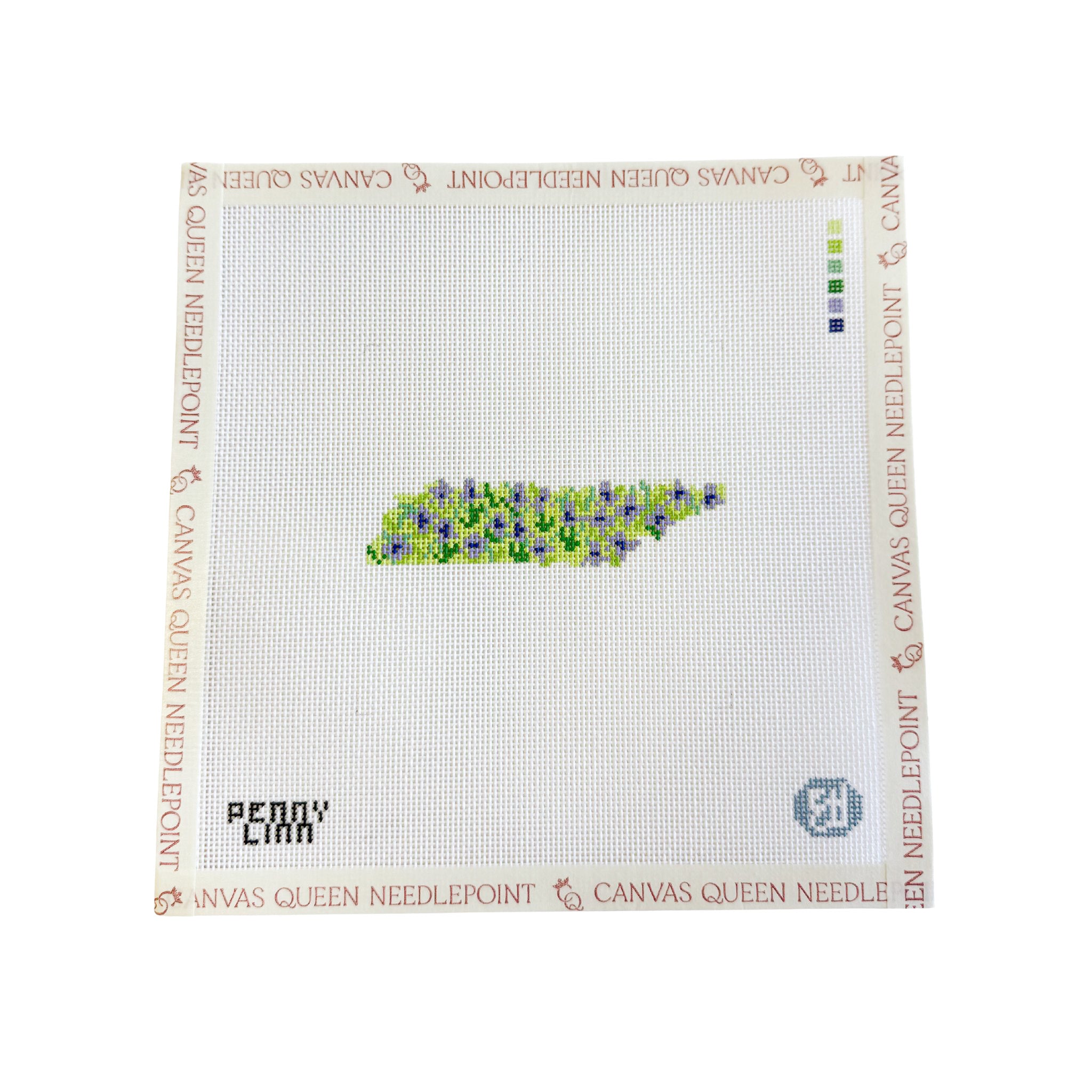 Tennessee with State Flower – Canvas Queen Needlepoint