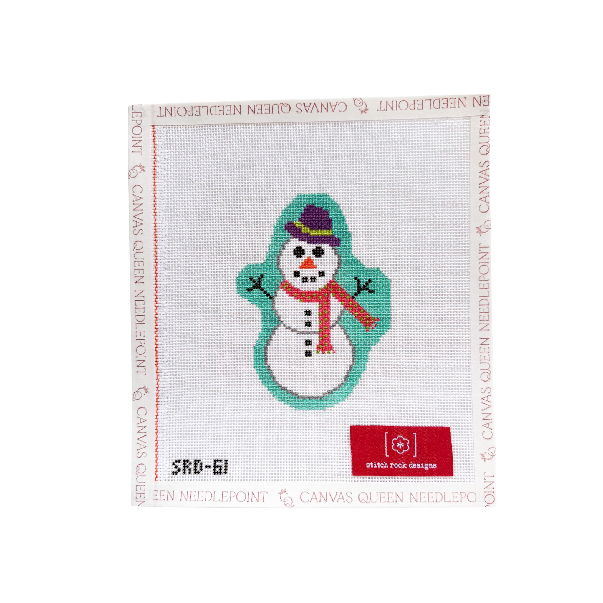 Snowman – Canvas Queen Needlepoint
