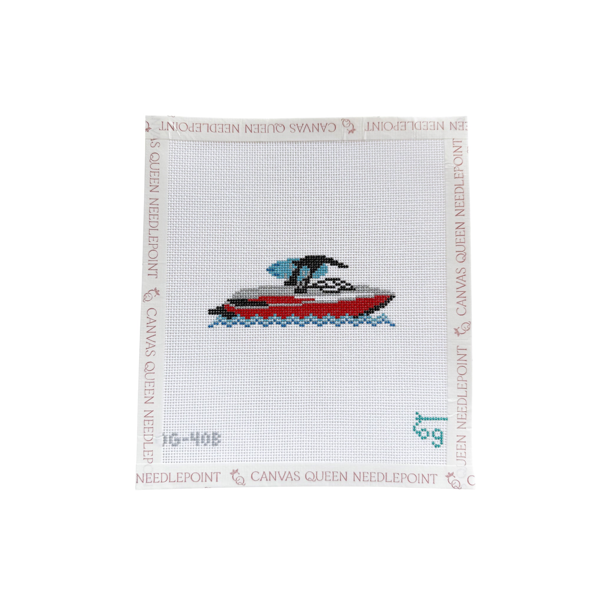 Wakesurf Boat – Canvas Queen Needlepoint