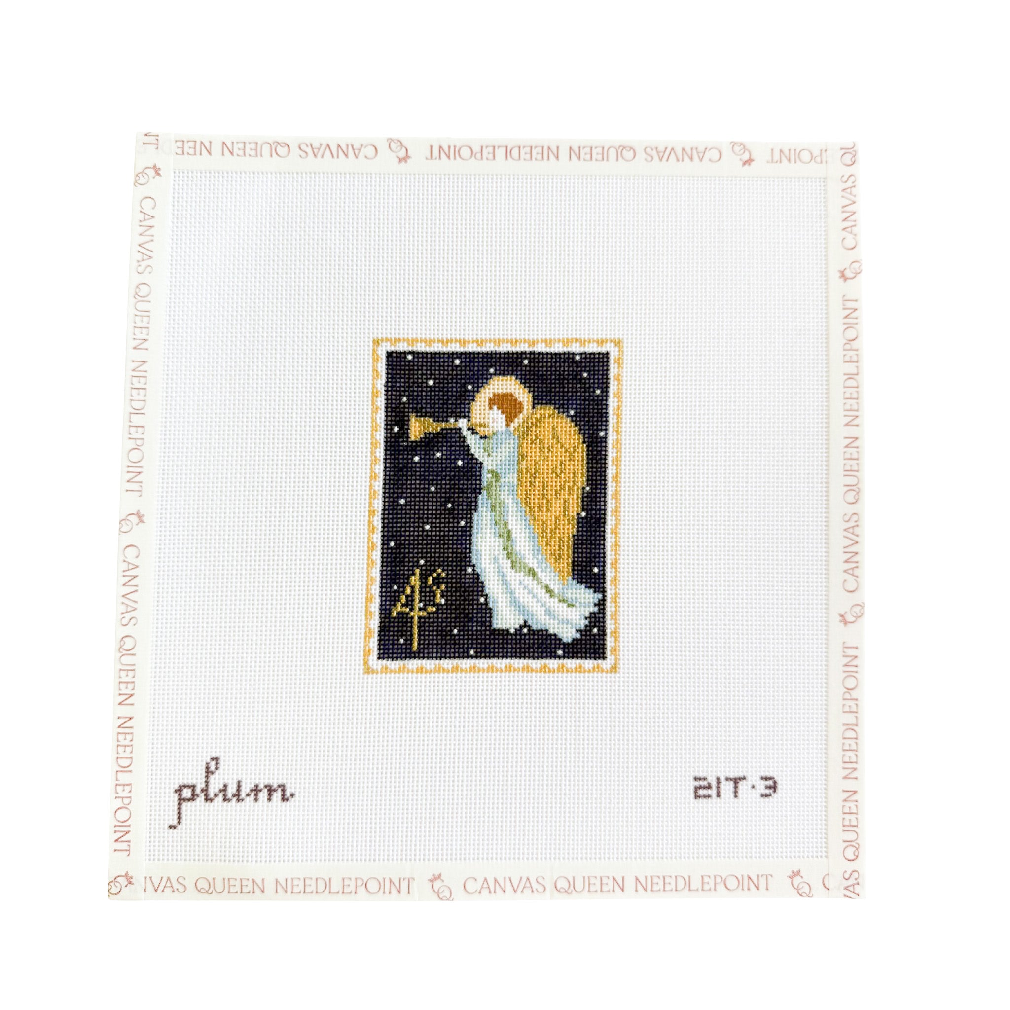 Vintage Stamp: Angel – Canvas Queen Needlepoint