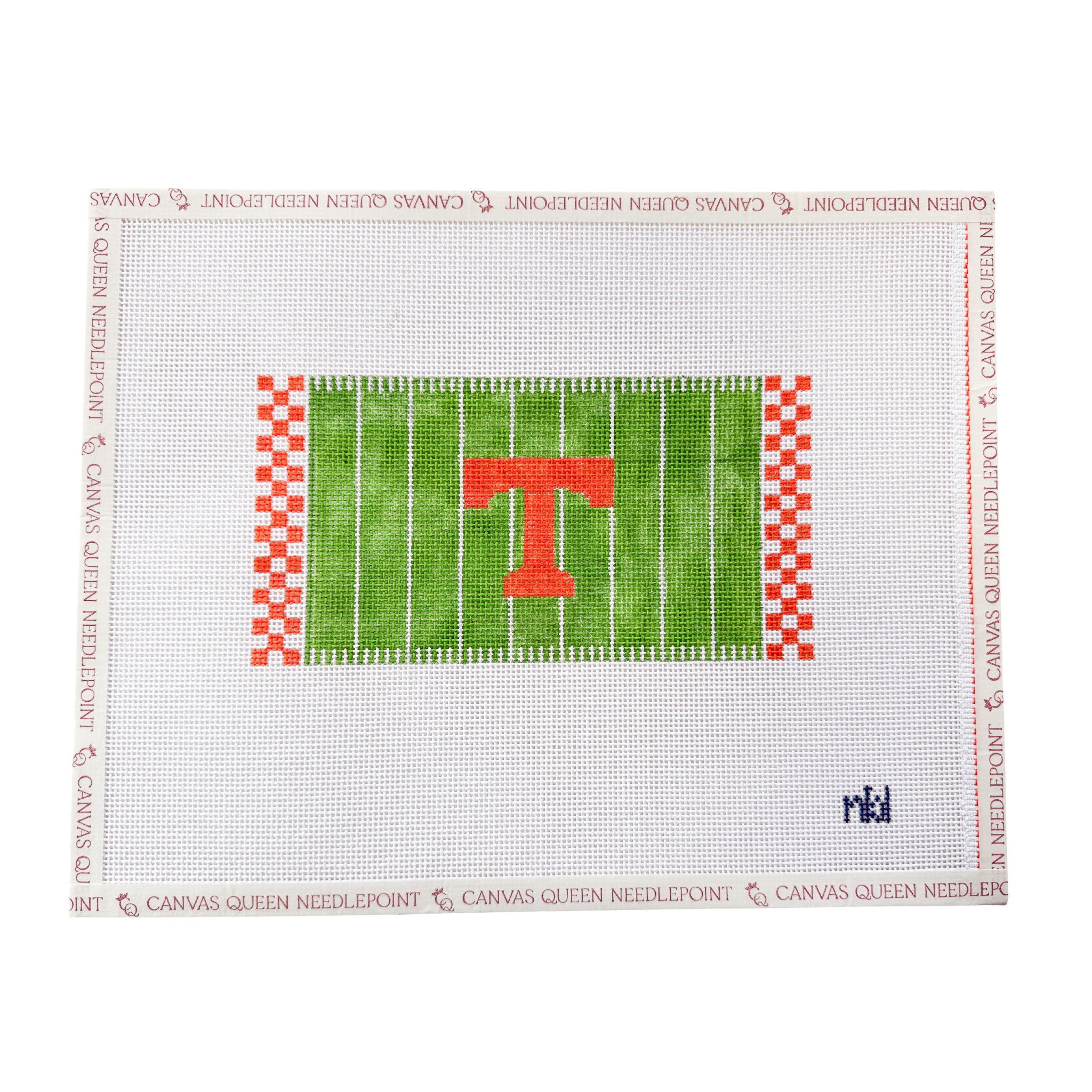 Tennessee Football Field Mini Flag – Canvas Queen Needlepoint