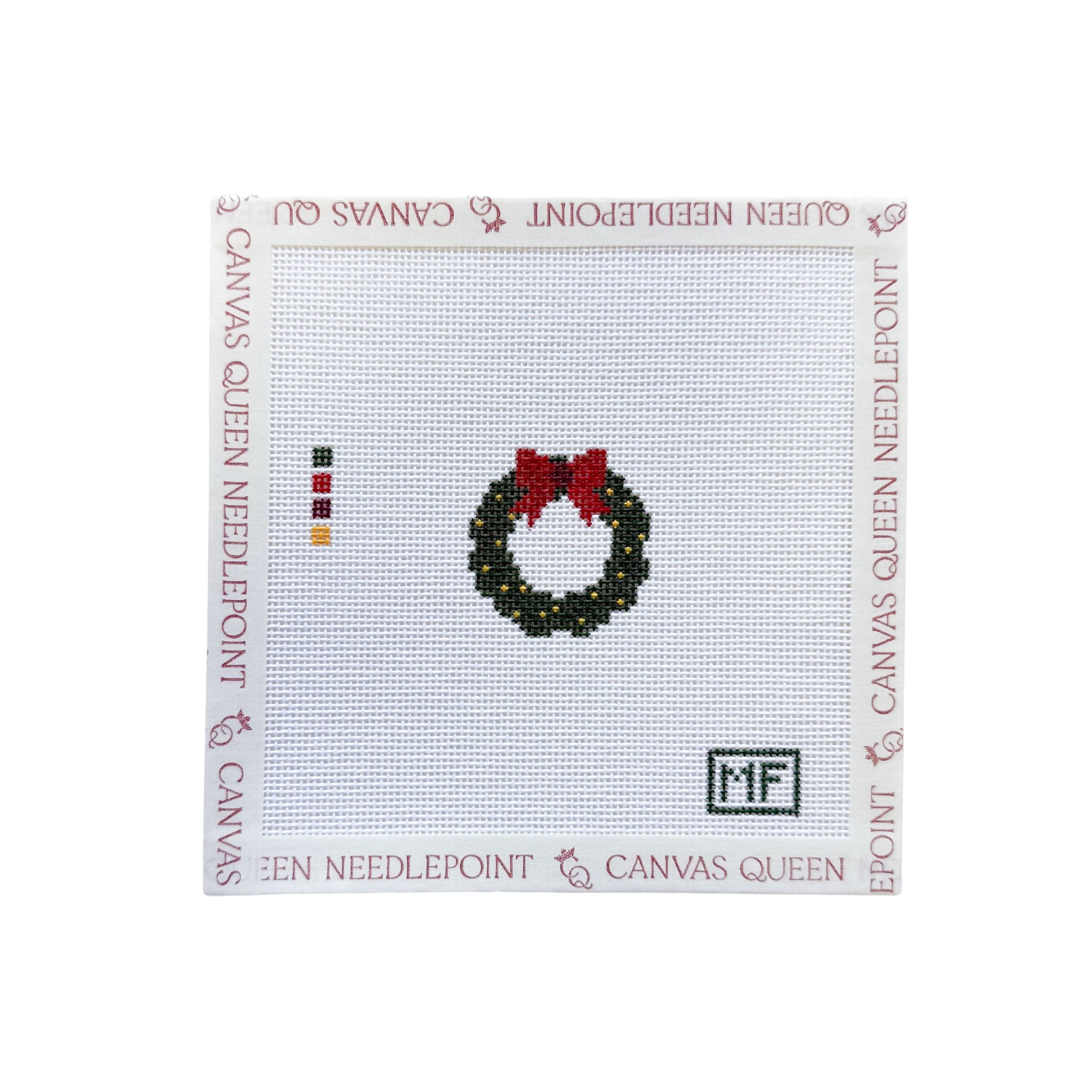 Wreath Mini – Canvas Queen Needlepoint