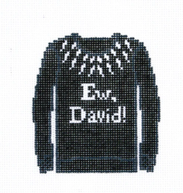 Ew David Sweater – Canvas Queen Needlepoint