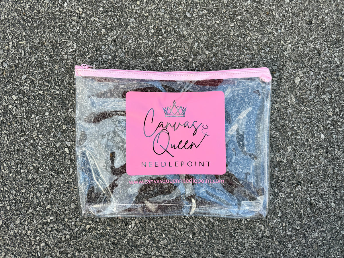 Clear Project Bag – Canvas Queen Needlepoint