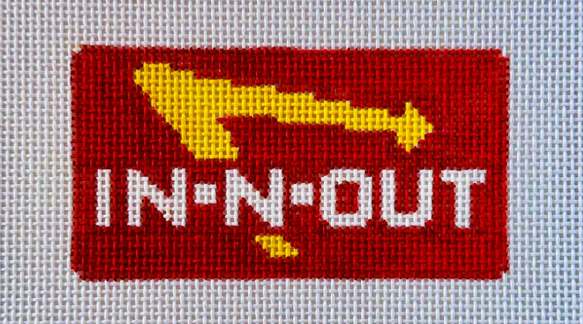 In N Out Sign – Canvas Queen Needlepoint