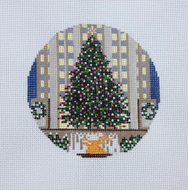Rockefeller Center Christmas Tree – Canvas Queen Needlepoint