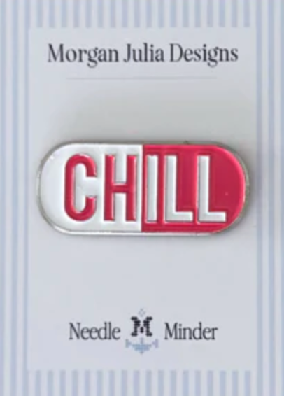 Pink Chill Pill Needleminder – Canvas Queen Needlepoint