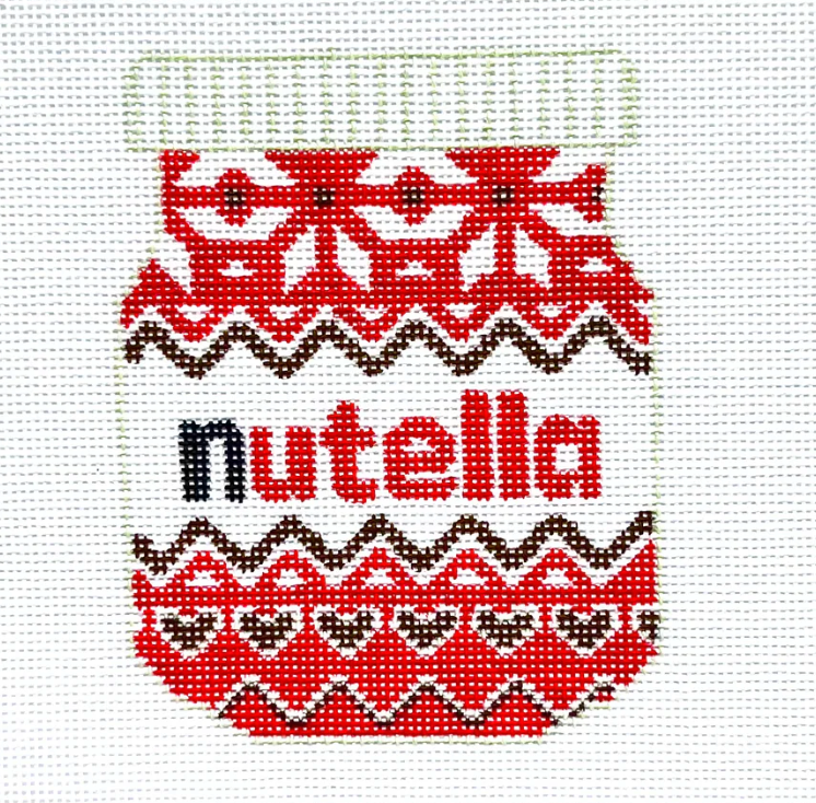 Nutella Holiday Jar – Canvas Queen Needlepoint