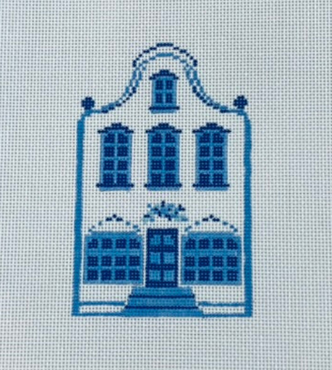 Delft House #1 – Canvas Queen Needlepoint