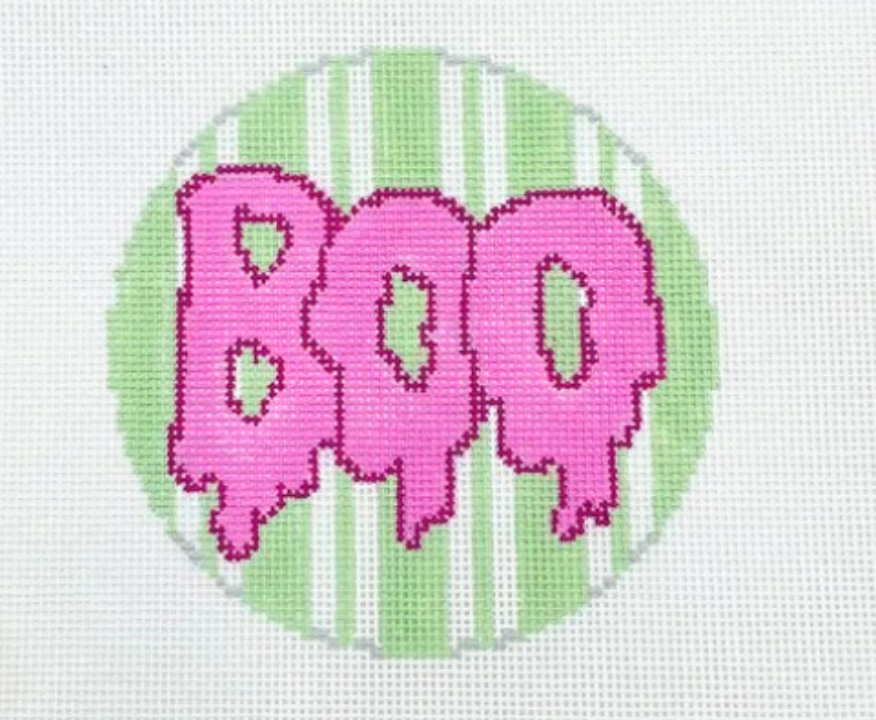 Slime Boo Round – Canvas Queen Needlepoint