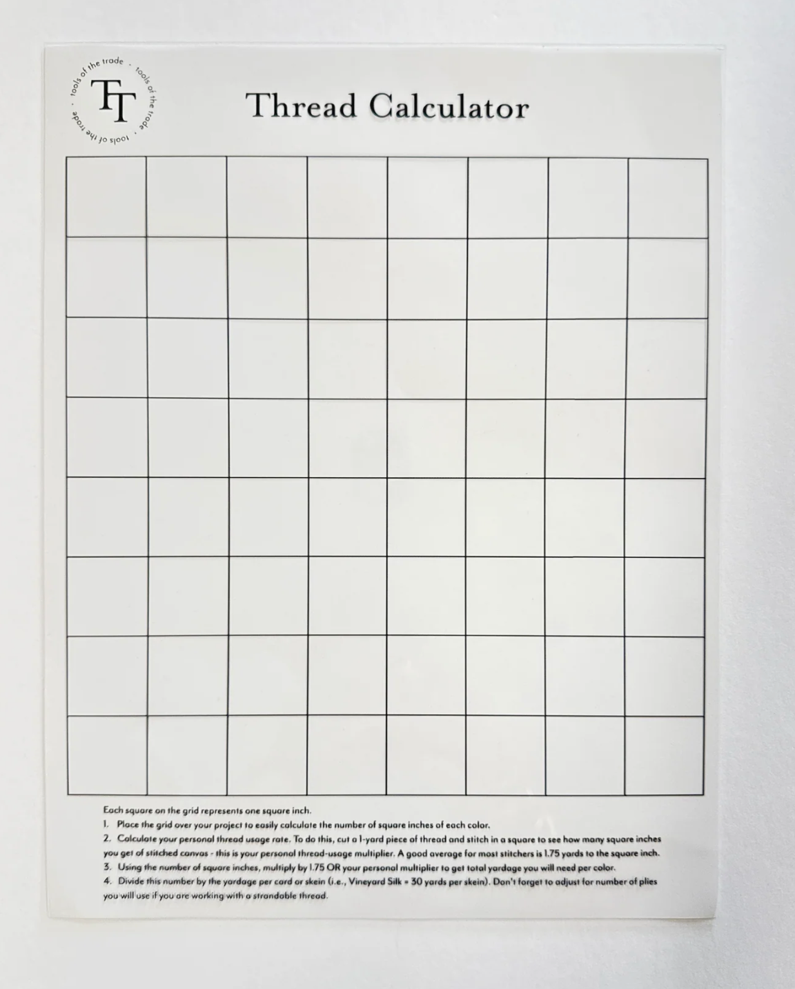 Thread Calculator – Canvas Queen Needlepoint