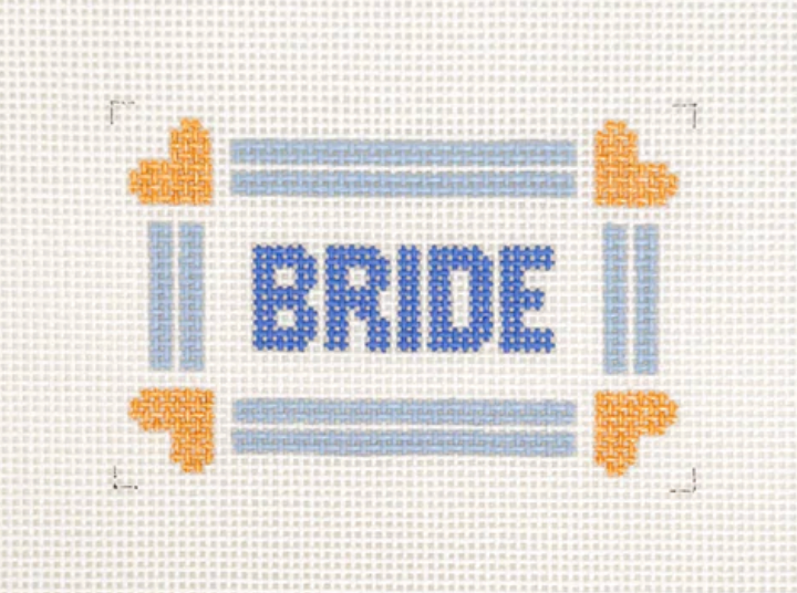Bride Mini Sign – Canvas Queen Needlepoint