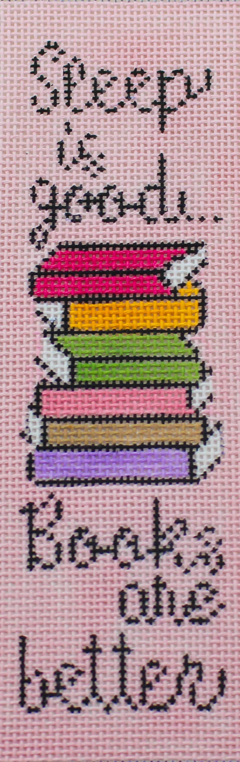 Books are Better Bookmark – Canvas Queen Needlepoint
