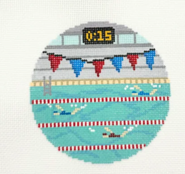 Swim Team – Canvas Queen Needlepoint